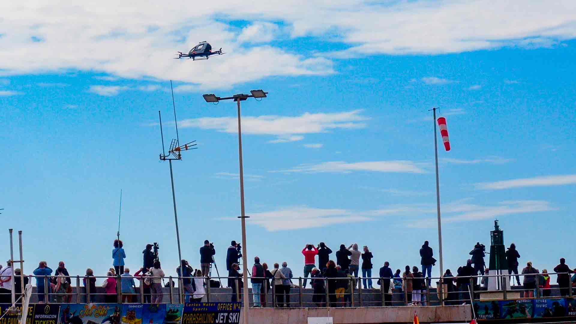 Benidorm hosts the first flight in Europe of an air taxi and drones in ...