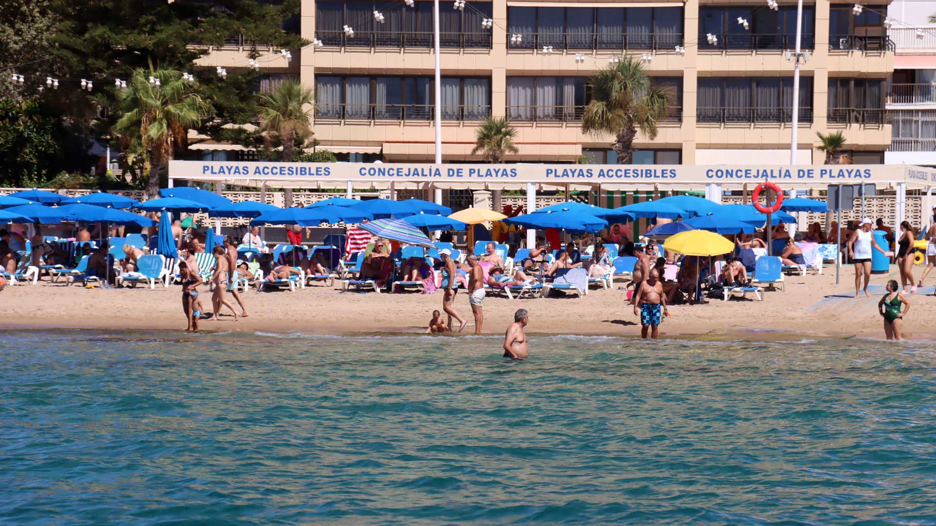 Benidorm's accessible beaches exceed 8,700 users during the summer ...