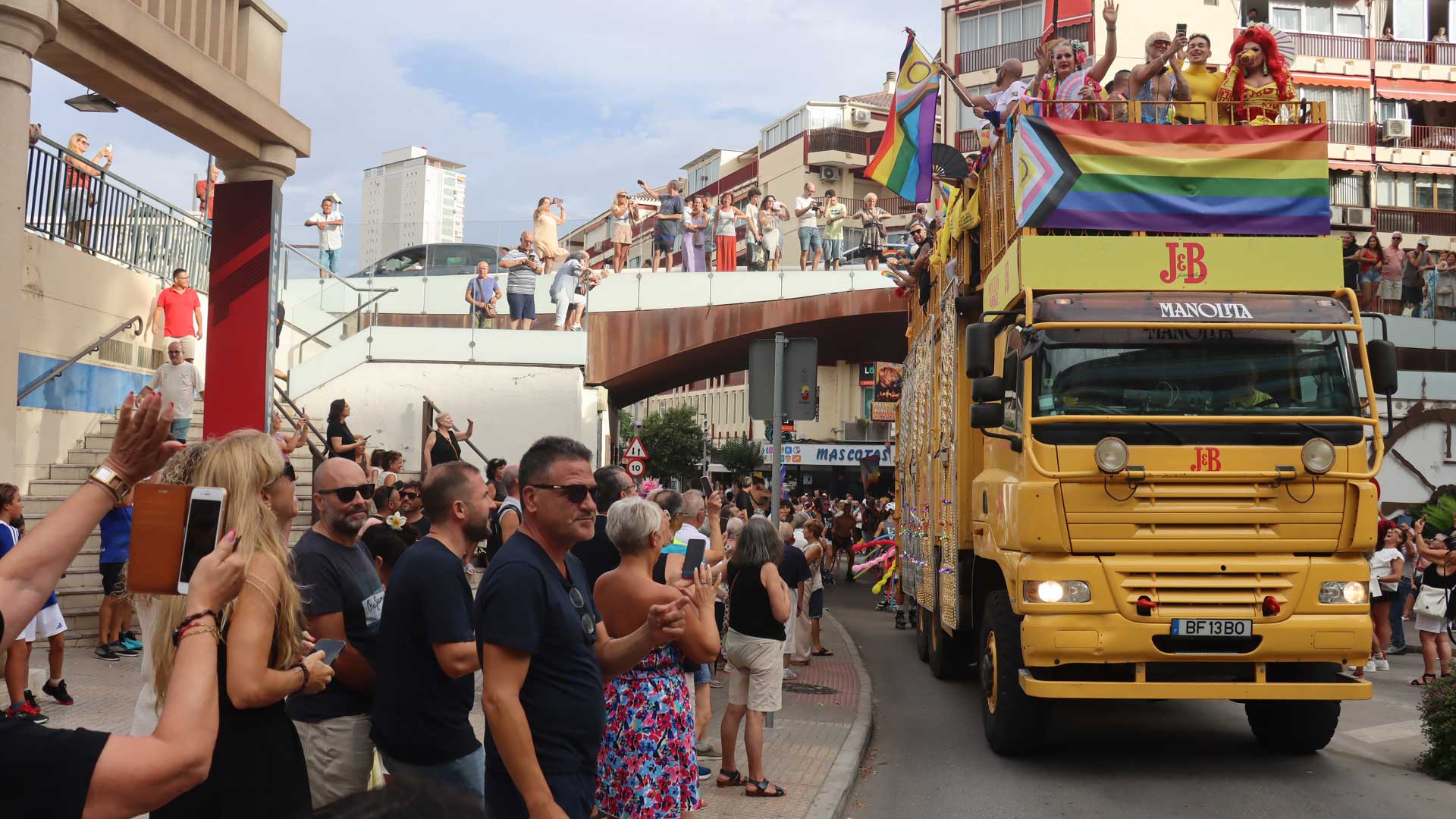 The massive Benidorm Pride parade fills the city with color and fun ...